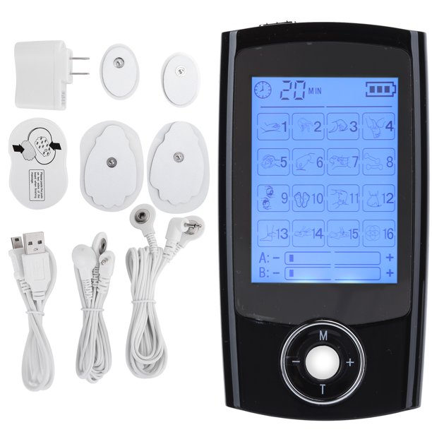 TENS Pulse Massager 16 Modes Digital Muscle Stimulator Massager Device ...