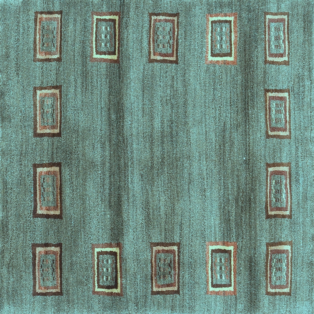 Ahgly Company Indoor Square Abstract Light Blue Contemporary Area Rugs ...