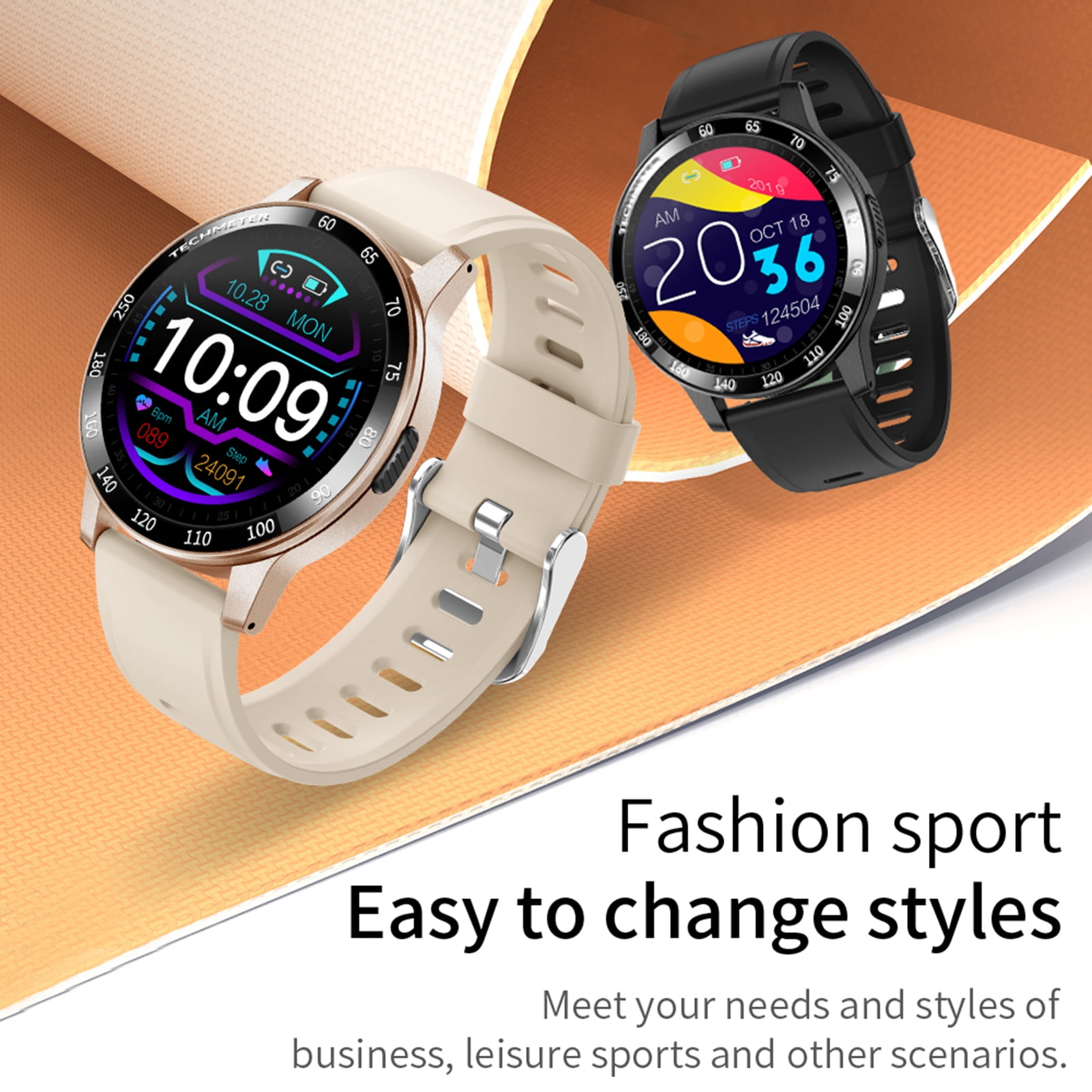 Gwong Electrónica G23 Smart Watch Monitoreo de tarifas cardíacas ...