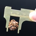 JROCHE Brass Vernier Caliper Double Scale Mini Pocket Sliding Vernier ...