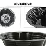 Bakdcore 9 inch Fluted Tube Cake Pans,Non-Stick Cake Pan Heavy Duty ...