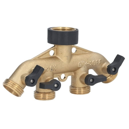 Hose Spigot Adapter, Tightly Closed Prevent Leakage Heavy Duty Brass ...