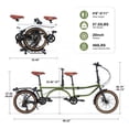 Meghna Tandem Bike 20 inches 4-Fold 2-Seater 7 speed Folding Tandem ...