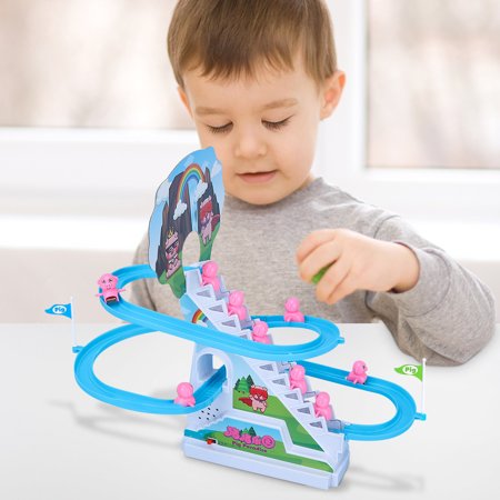 RXIRUCGD Toys Puzzle Children's Electric Animal Race Stair Climbing ...