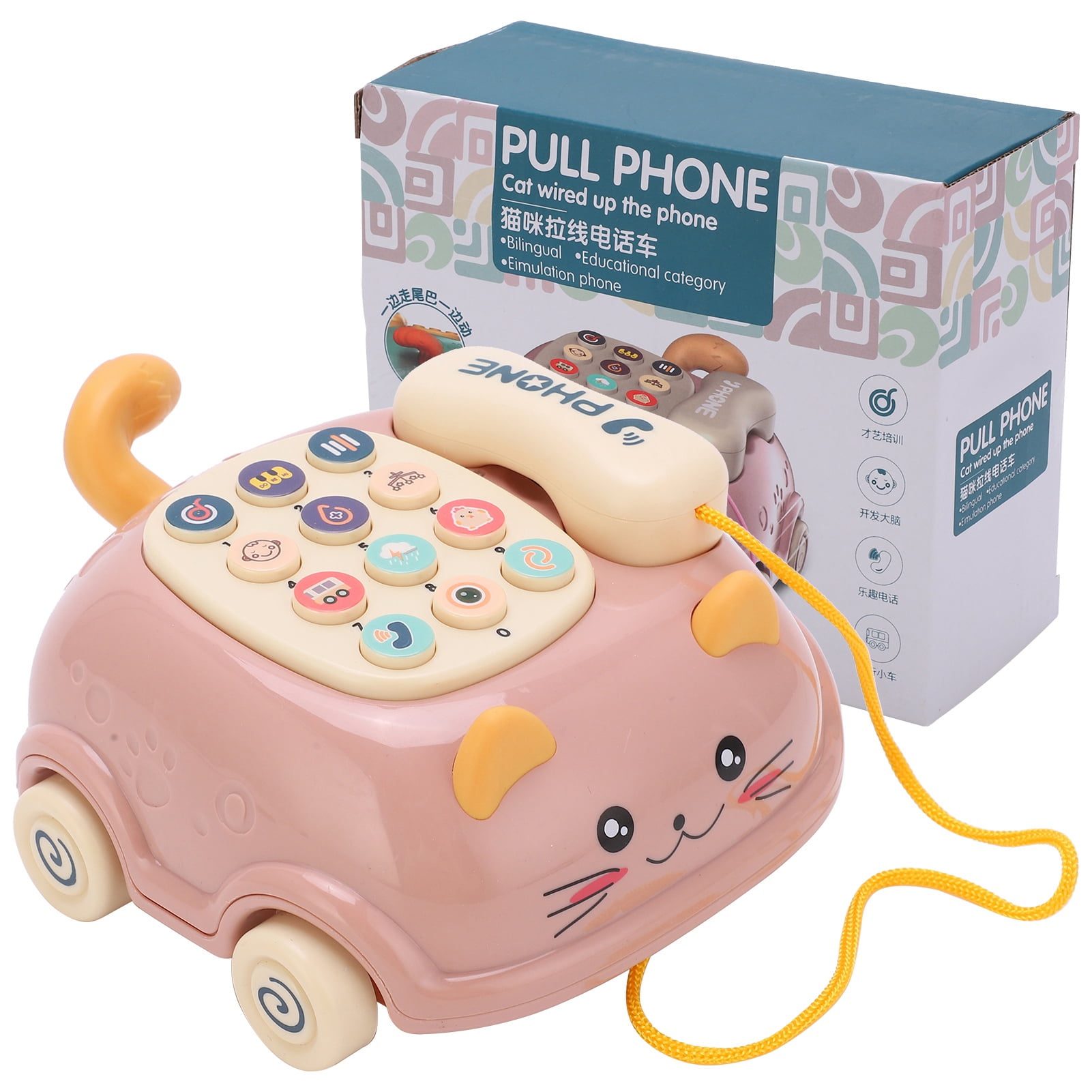 Phone Car Educational Toy, Baby Mobile Car Phone Cute Durable For Kids ...