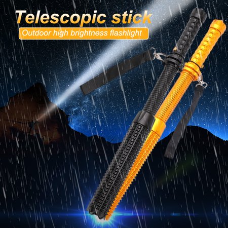 LED High Brightness Flashlight Walking Spotlight Zoomable Flashing ...