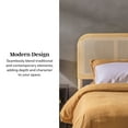 Walker Edison Boho Rattan-Panel King Platform Bedframe, Natural ...