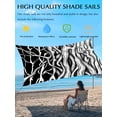 Abstract Black Line Sun Shade Sail 8'X10' Tree Trunk Texture Modern ...