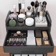 RLUETIME 3-Tier Utility Rolling Cart, Portable Office Roller with ...