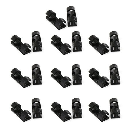 Enqiretly 20 Pieces Cable Clips ABS Cables Management Wire Drop Holder ...