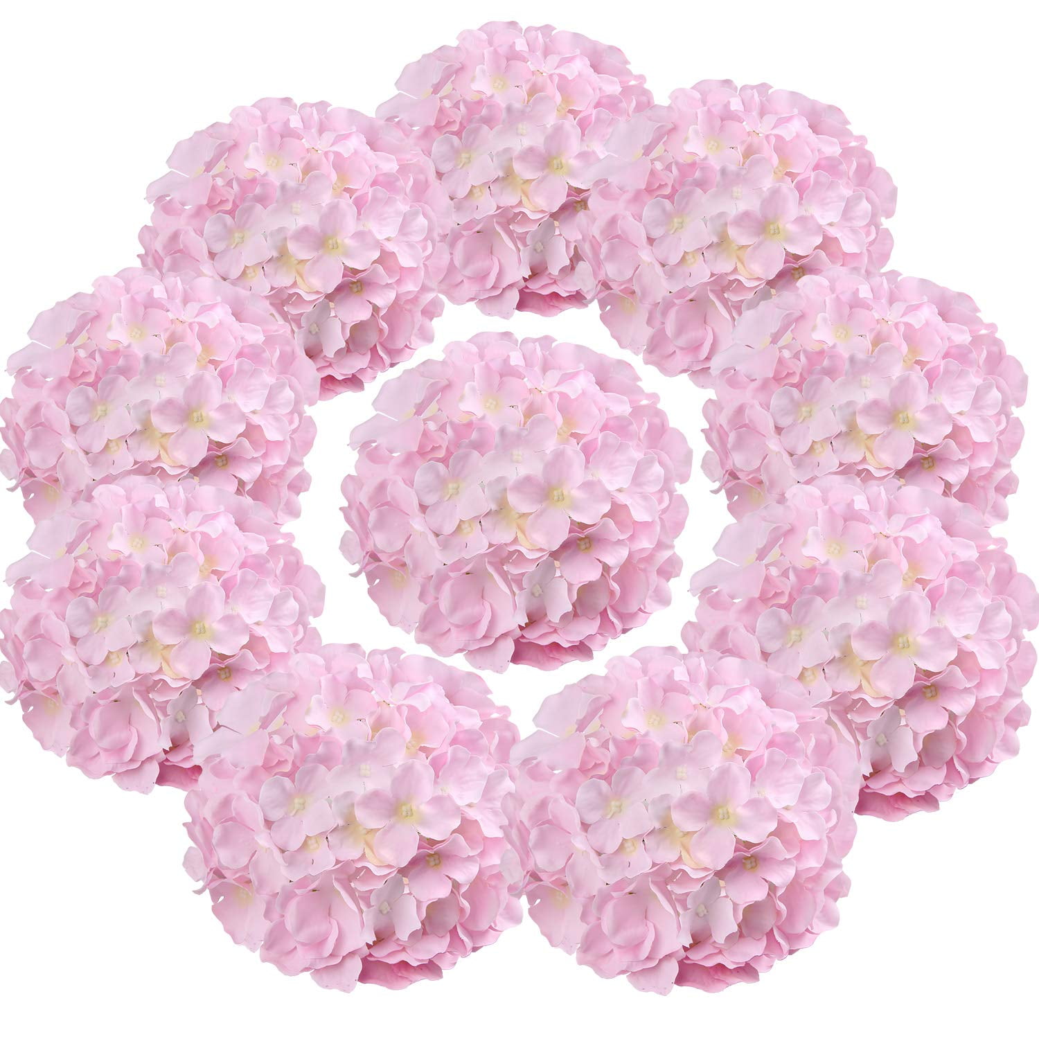 Click here for Flojery Silk Hydrangea Heads Artificial Flowers He... prices