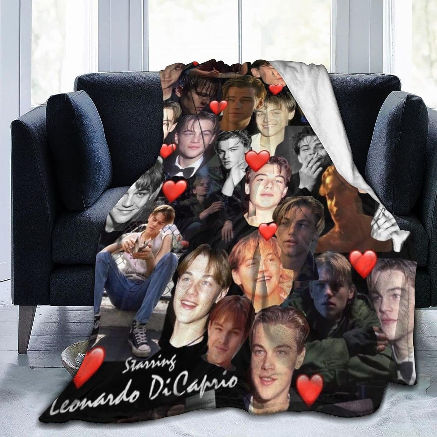 Click here for Walfour Soft Plush Throw Blanket Leonardo Dicaprio... prices