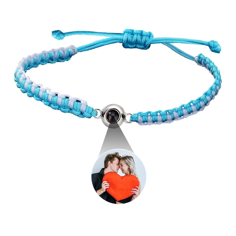 TQEHS Pulsera con proyección de fotos personalizada con imagen interior ...