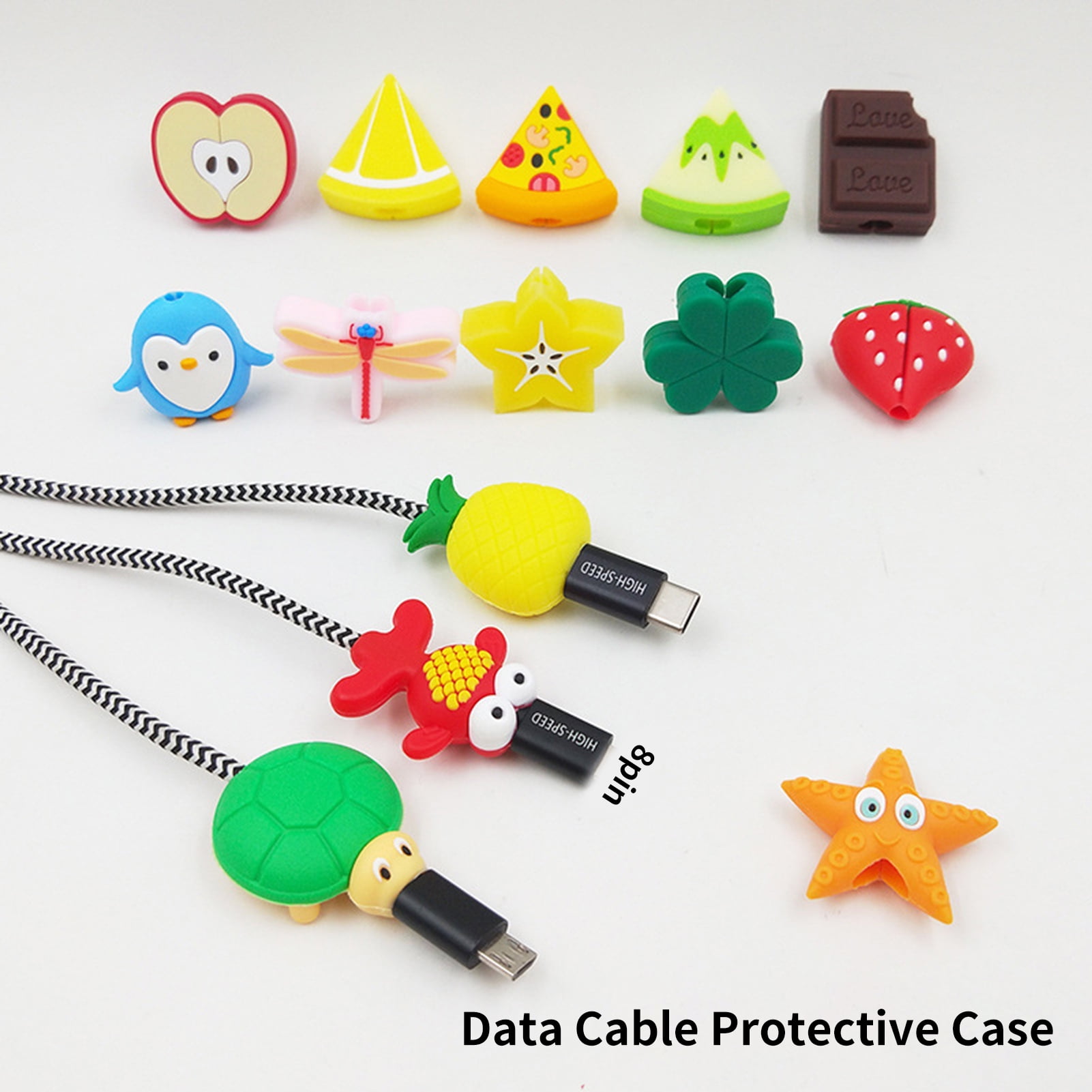 Data Cable Protective Case Universal Anti-break Eco-friendly Cute ...