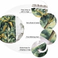 Green Tree Bathroom Shower Curtains with 12 Hooks Polyester Waterproof ...