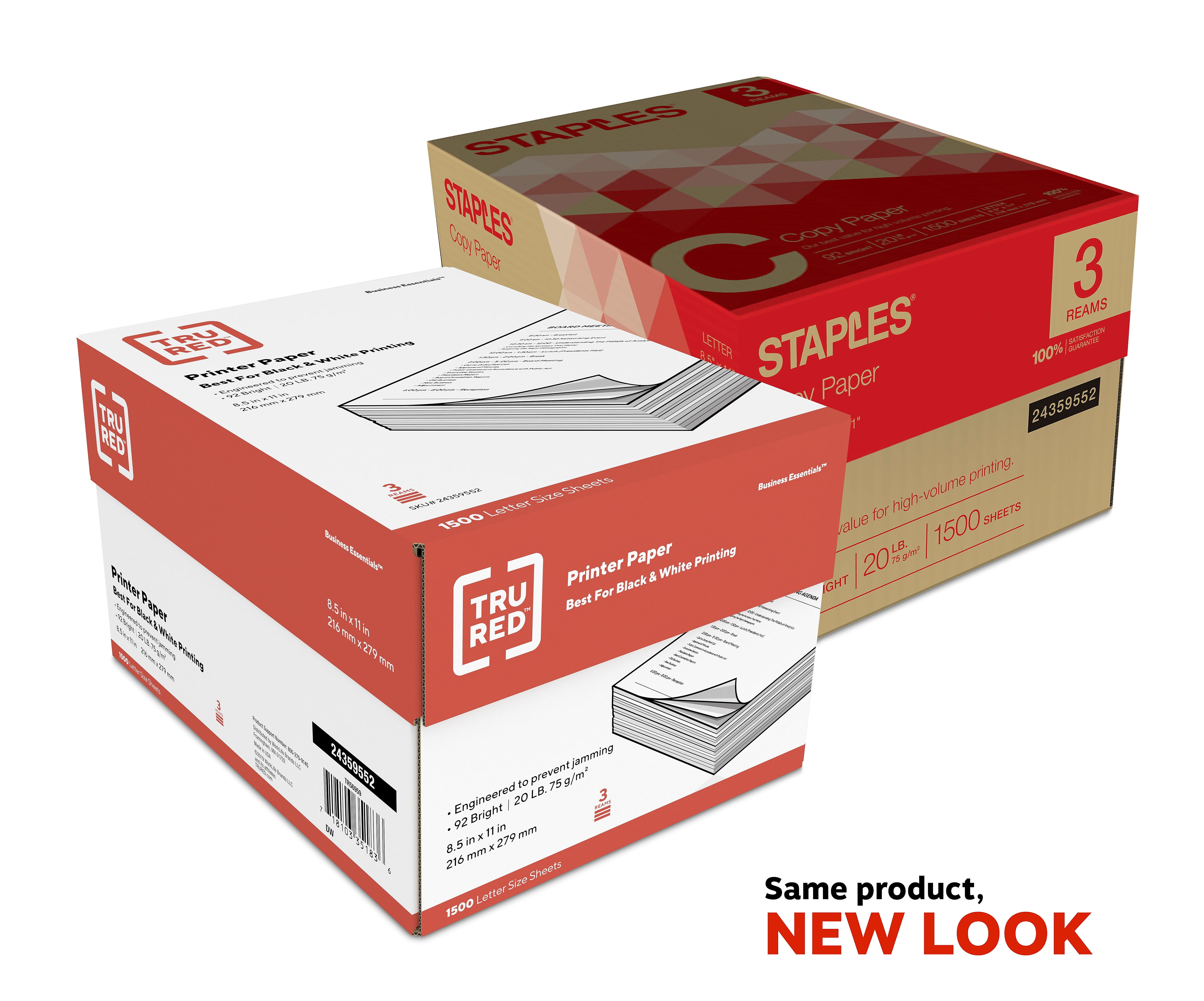 TRU RED 8.5 x 11 Printer Paper 20 lbs. 92 54052/TR56959 - Walmart.com