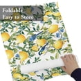 Botanical Lemon Placemats Set of 6, Cotton Linen Fabric Place Mats ...