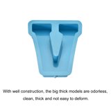 Uxcell Silicone Resin Letter Mold 3D Alphabet Letter Mold for Epoxy ...