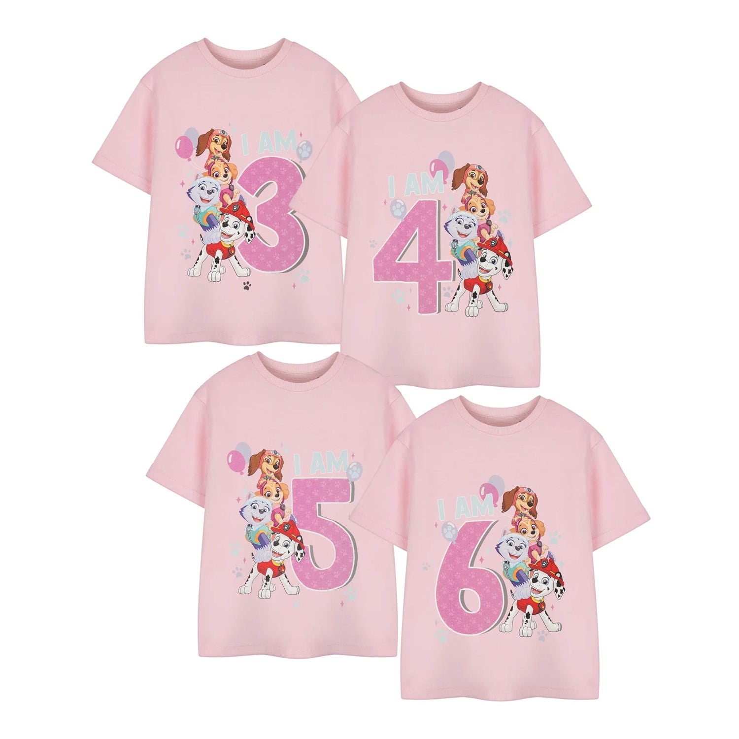 Click here for Paw Patrol Girls I Am 3 Short-Sleeved Birthday T-S... prices
