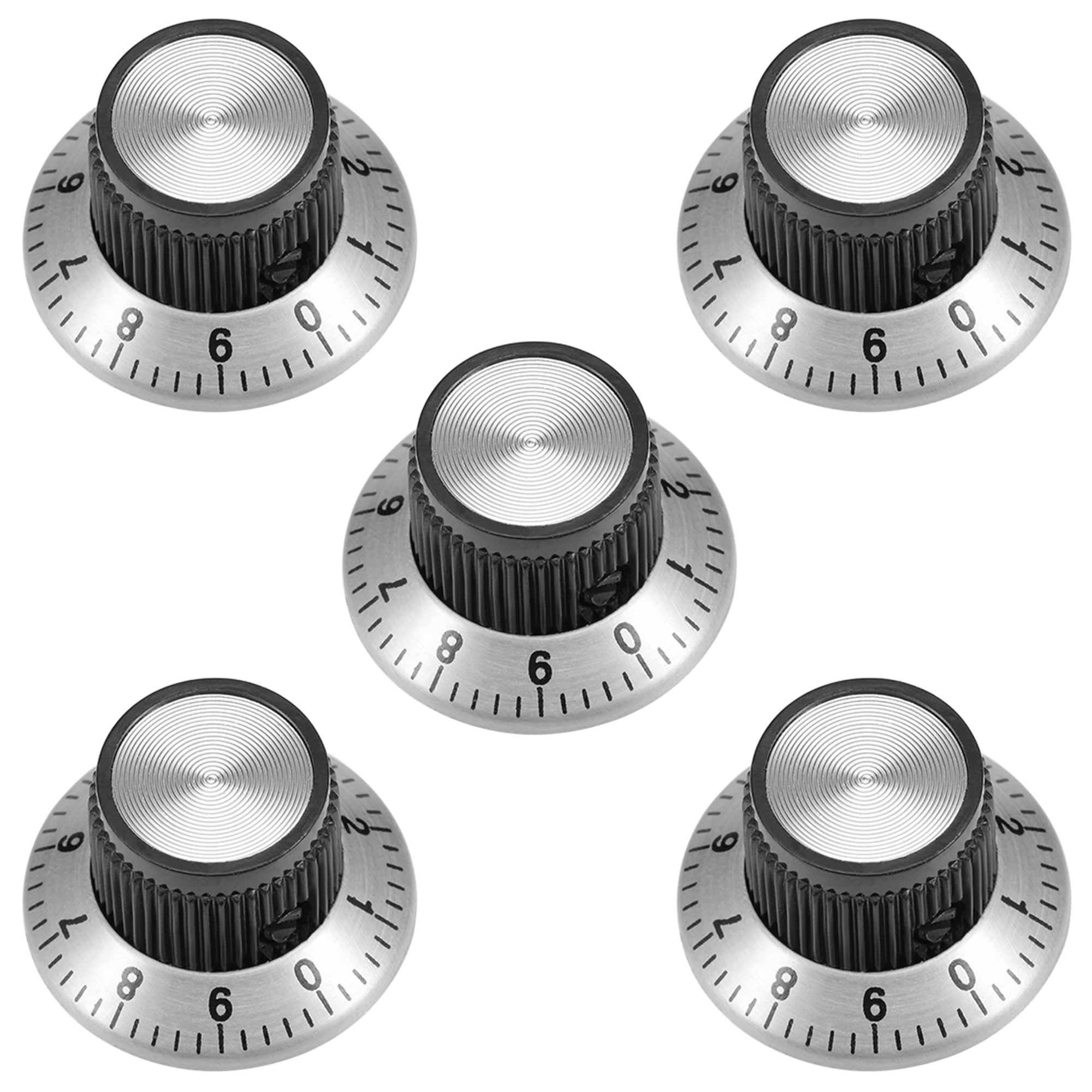 5Pcs 24x14mm Aluminium Alloy Potentiometer Rotary Knob w Dial Face ...