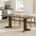 Modern Dinner Table with Unique Wooden Legs, Rectangle Dining Table for ...