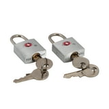 G-Force TSA-Approved 2-Pack Cast Zinc Alloy Pad Lock - Walmart.com