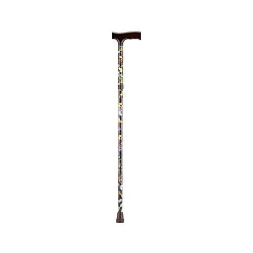 NOVA Folding Walking Cane with Wood Grip Handle, Foldable & Adjustable ...