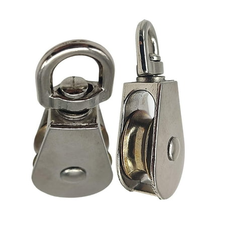 Nickel Plated Steel Rotary Pulley | PACK 4 | 20mm diameter | Single ...