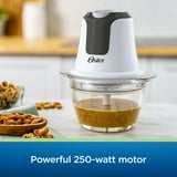 Oster Compact Kitchen 3-Cup Mini Food Processor with Stainless Steel ...