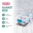 Sterilite 12 Qt Gasket Sealed Plastic Storage Bin with Latch, Clear Container Box (24 Pack ...