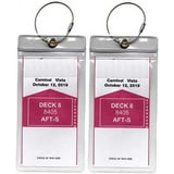 4 Waterproof Zip Seal Cruise Ship Luggage Tags Cruise Tags for Carnival ...