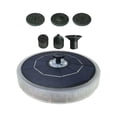 1-Pack Solar Fountain with Colorful LED Lights with 8 Spray Modes for ...
