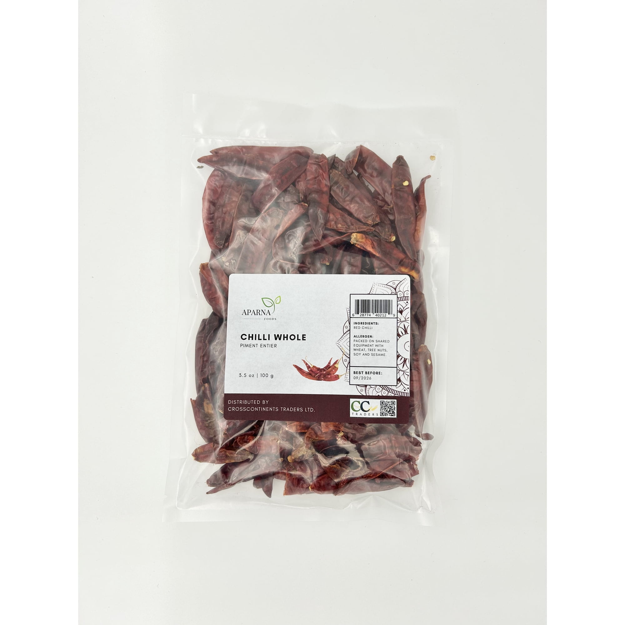 Click here for Aparna Foods Chilli Whole 100g prices