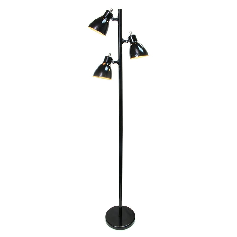 Black Three Light Tree Lamp