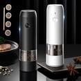 HannLk Electric Pepper Grinder Automatic Salt Grinding Spice Mill Tools ...