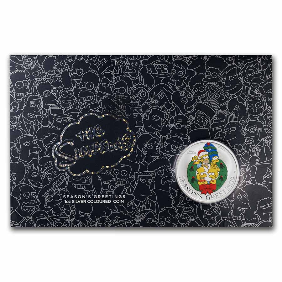 2022 1 oz Silver The Simpsons Colorized (w/ Display Card) - Walmart.com