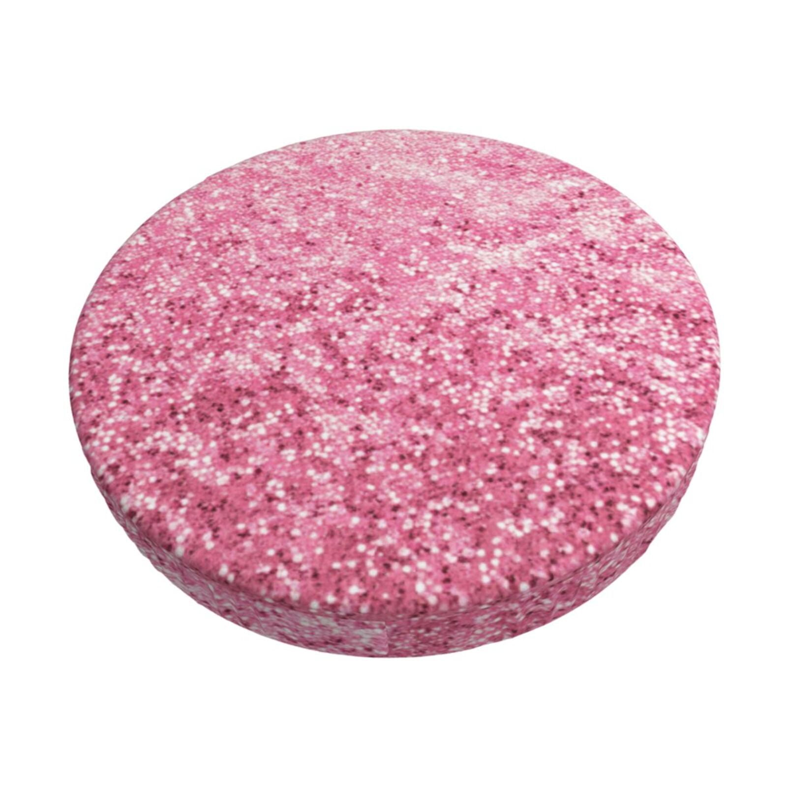 Kdxio Pink Glitter Print Elastic Bar Stool Cover Personalized Washable ...