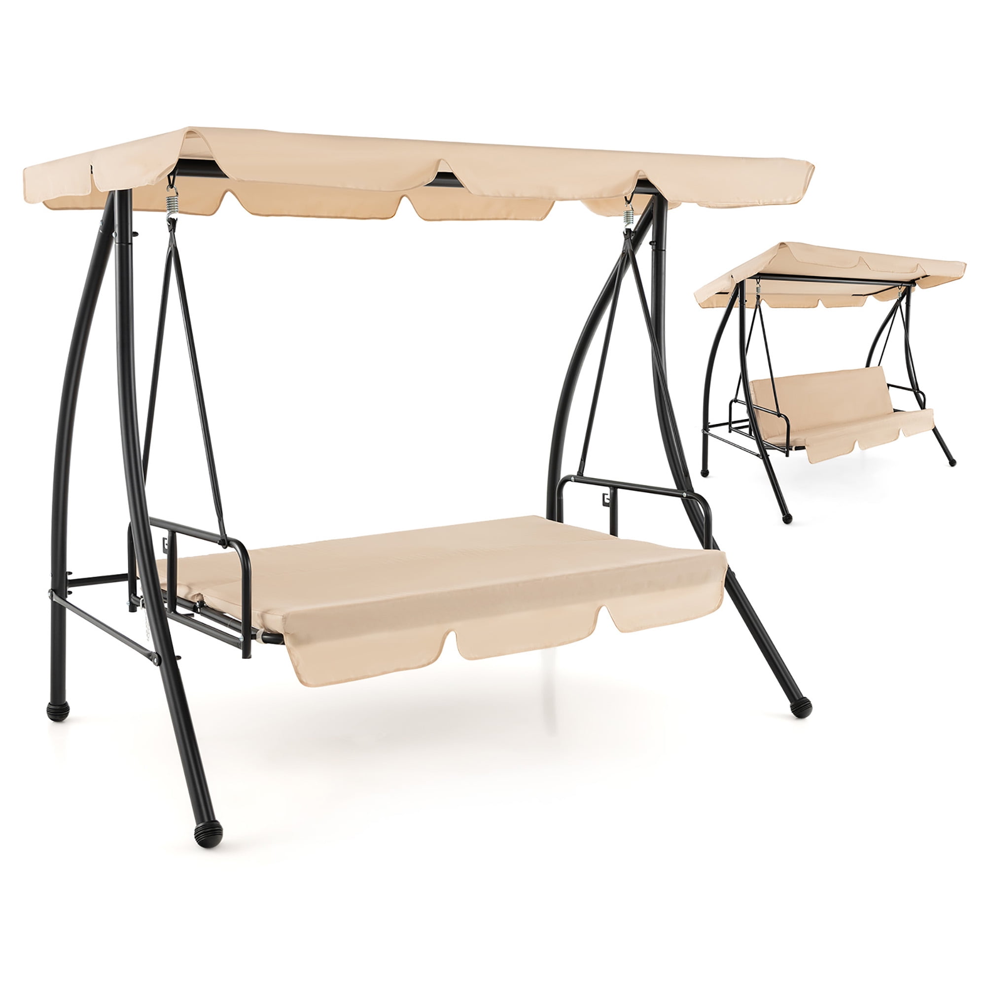 Click here for Gymax Outdoor Swing Chair Glider Patio Hammock Con... prices