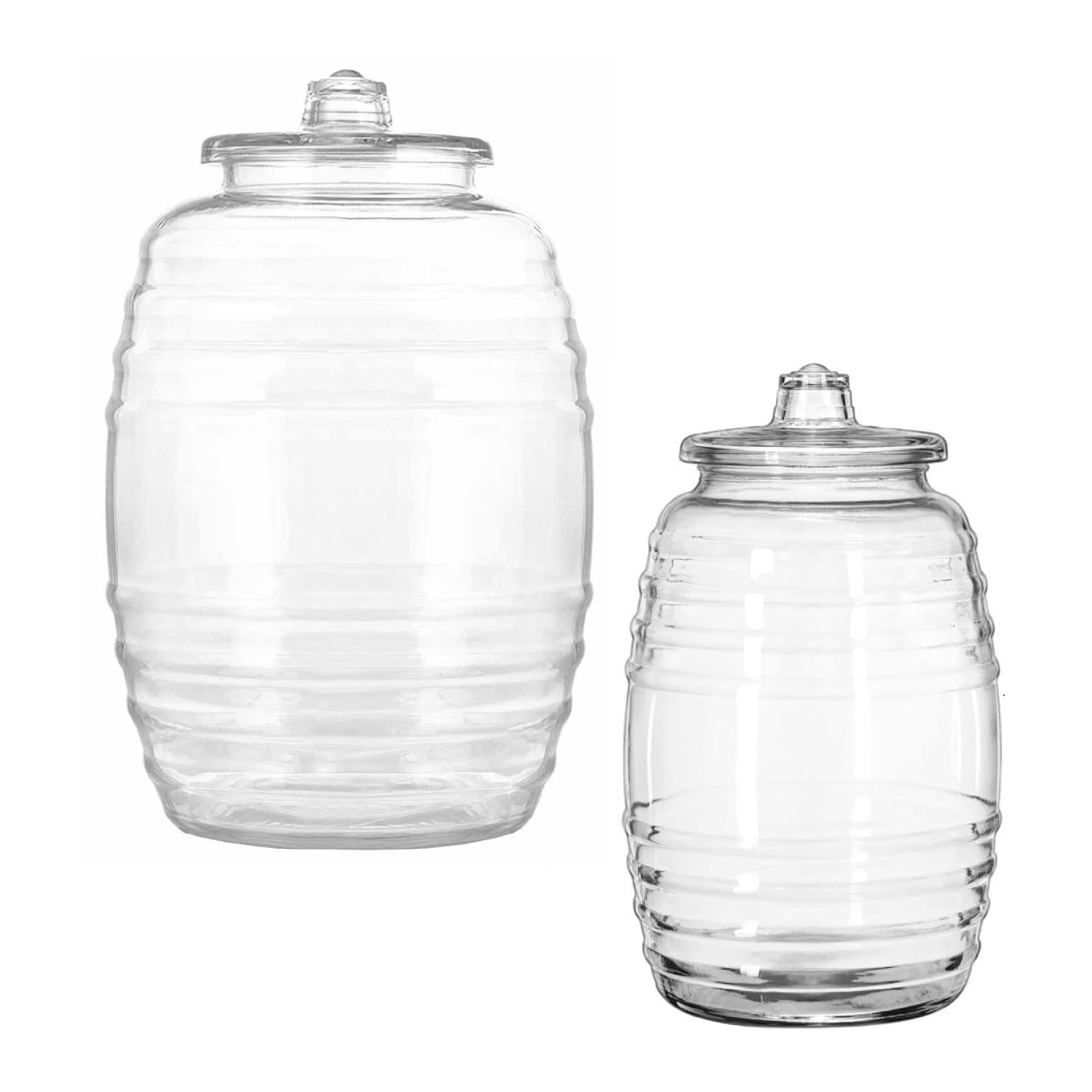 Juego De Vitroleros Barril Don Tapa De Vidrio 5lts Y 20lts | Bodega ...