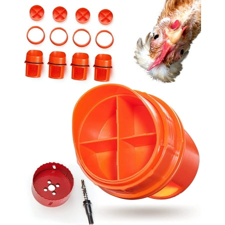 Dinohhi Kit d'alimentation pour poulet anti-rats – Mangeoire pour ...
