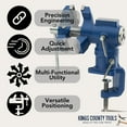 Kings County Tools Multi-Position Modular Vise | Cast Iron Wood and ...