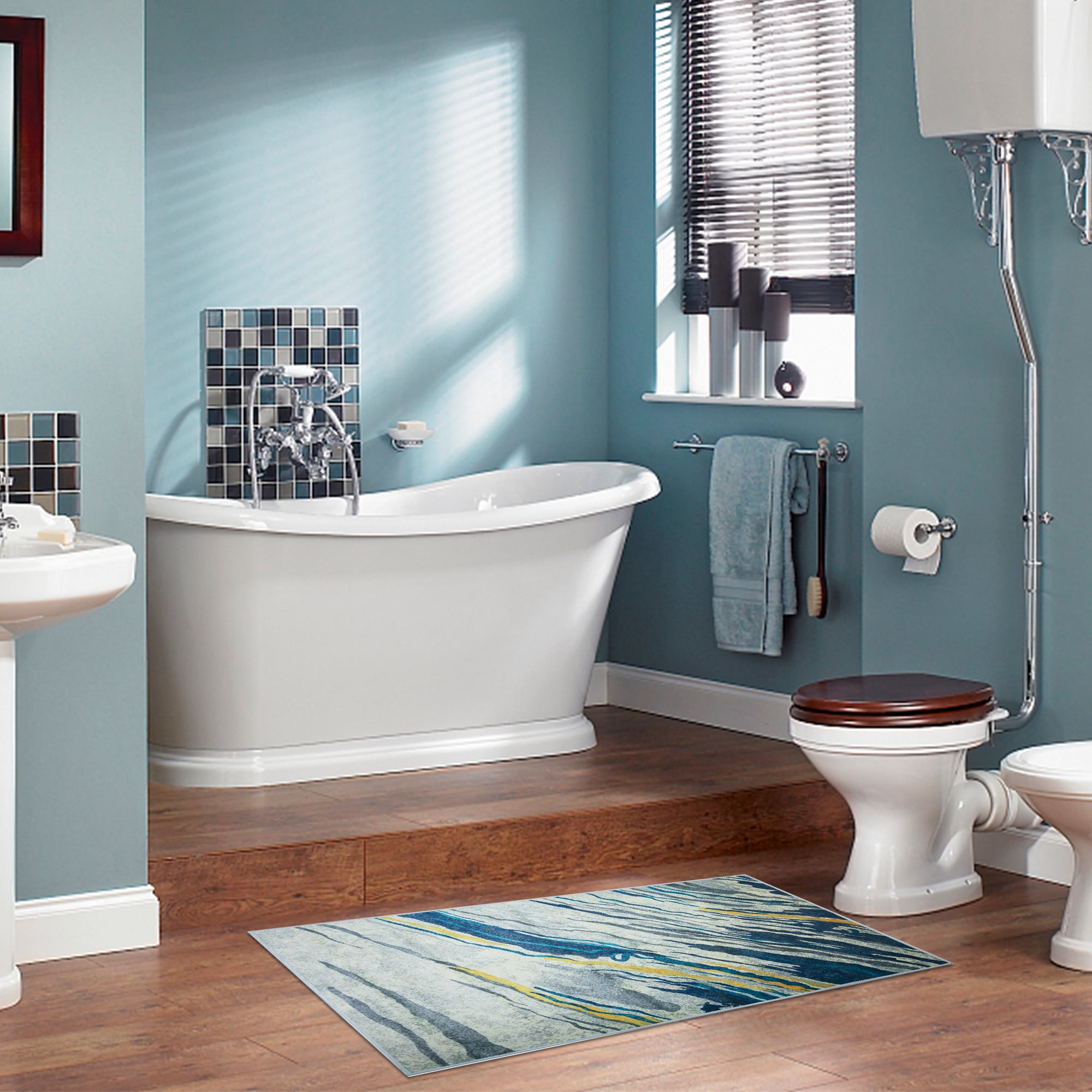 JANSION Area Rug for Living Room Modern Design Carpet Mat Area Rug ...