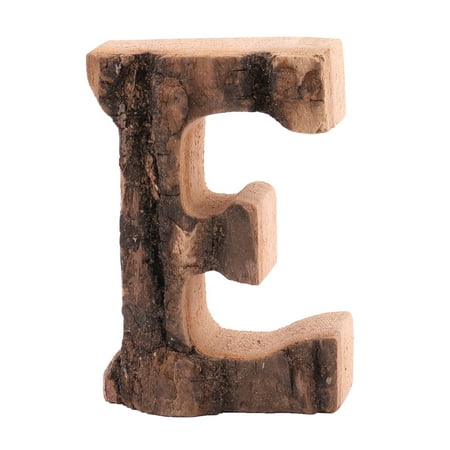 Family Street Wood E Shaped Retro Style Door Plate Letter Label Sign ...