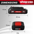 Shop-Vac 20V Lithium Battery 2.0Ah, 2 Pack - Walmart.com