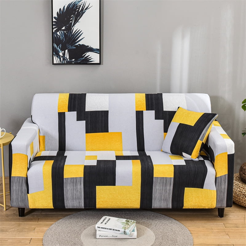 Furniture Covers Printed Couch Cover Stretch Sofa Covers Patterned ...