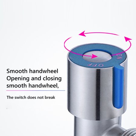 TB&W Stainless Steel 1/2 inch DN15 Replace Hot Cold Water Stop Triangle ...