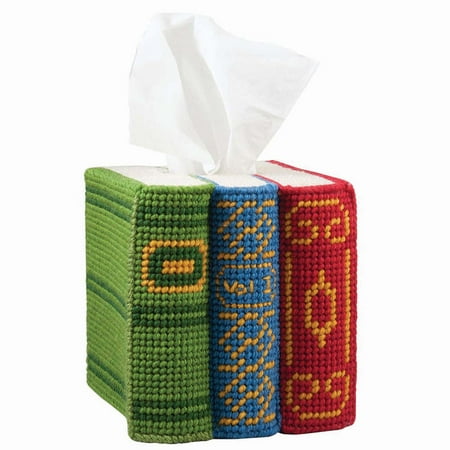 Herrschners® Book Stack Tissue Box Plastic Canvas Kit - Walmart.com