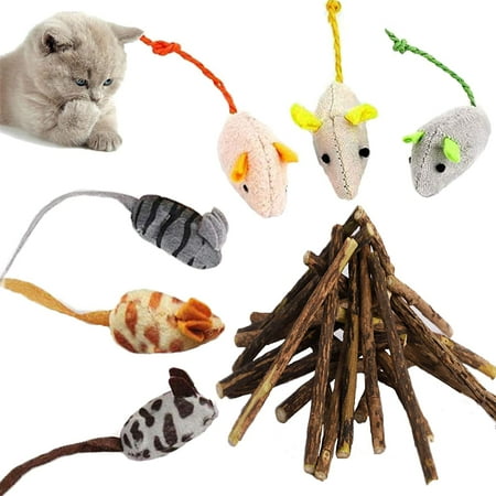 Cat Mouse Toys,Interactive Play for Cat,Matatabi Sticks,Natural ...