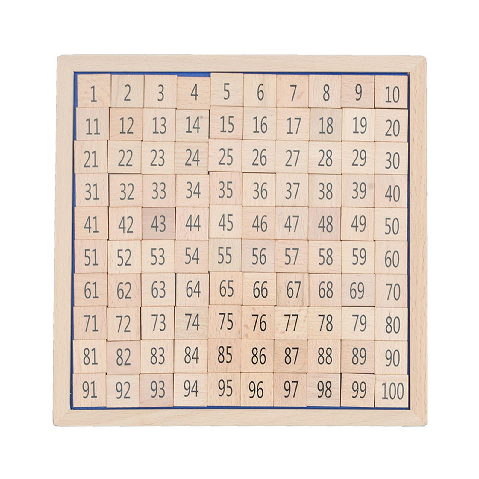 Wooden Addition table ~ 100 Numbers Educational Toys digital Tables ...