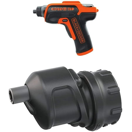 BLACK+DECKER 4V MAX Cordless Screwdriver with Bit Storage & Offset ...